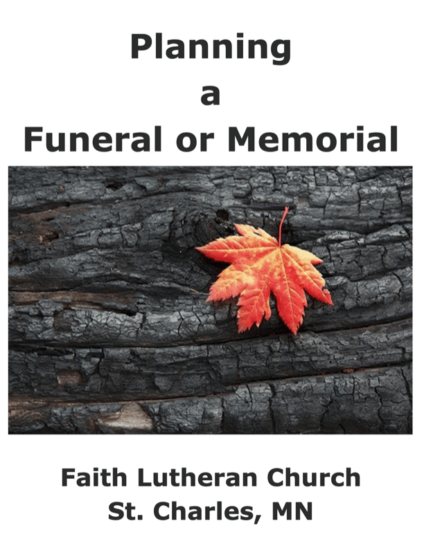Funeral and Memorial - Faith Lutheran Church